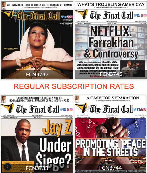 Final Call Newspaper Subscriptions
